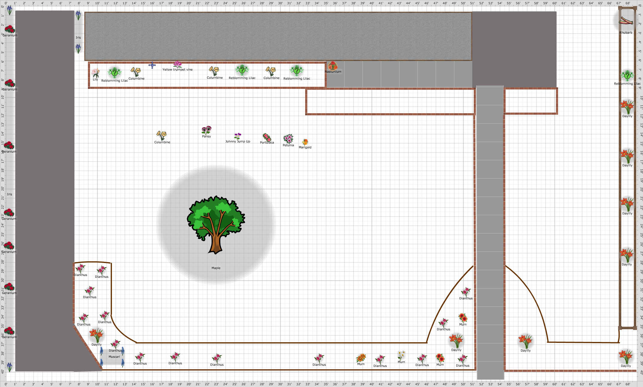 Garden Plan - 2017: Front yard