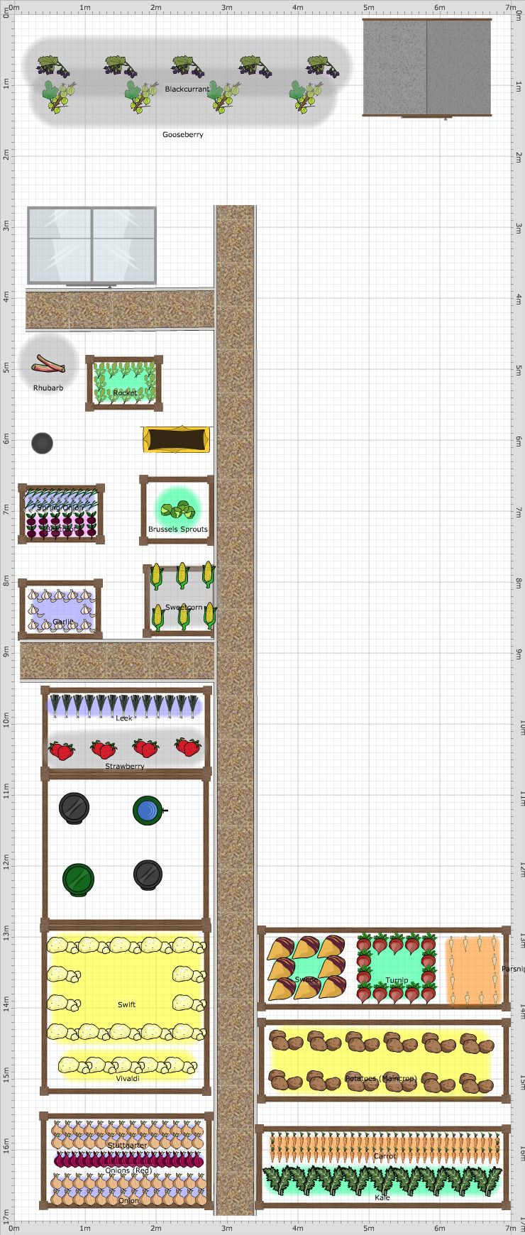 Garden Plan - 2017: Allotment 2