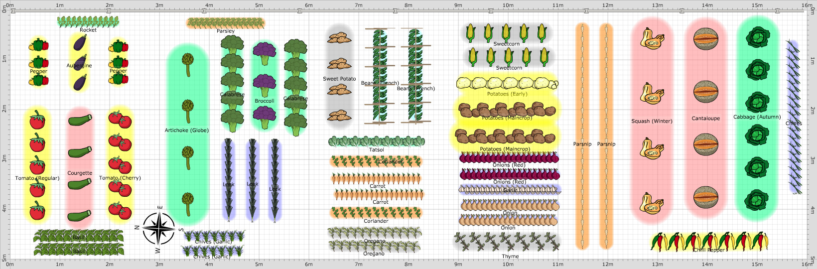 Garden Plan - 2017: Saint Savin Potager