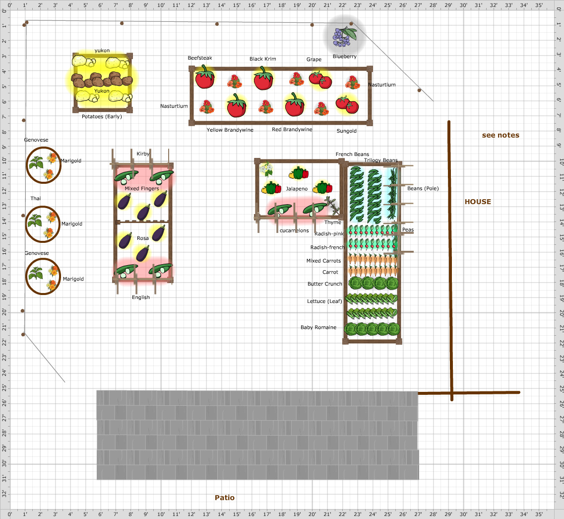 Garden Plan - 2018: Cancela