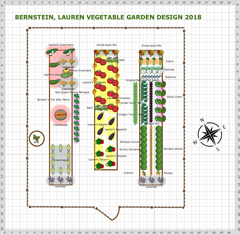Garden Plan - 2018: Bernstein, Lauren