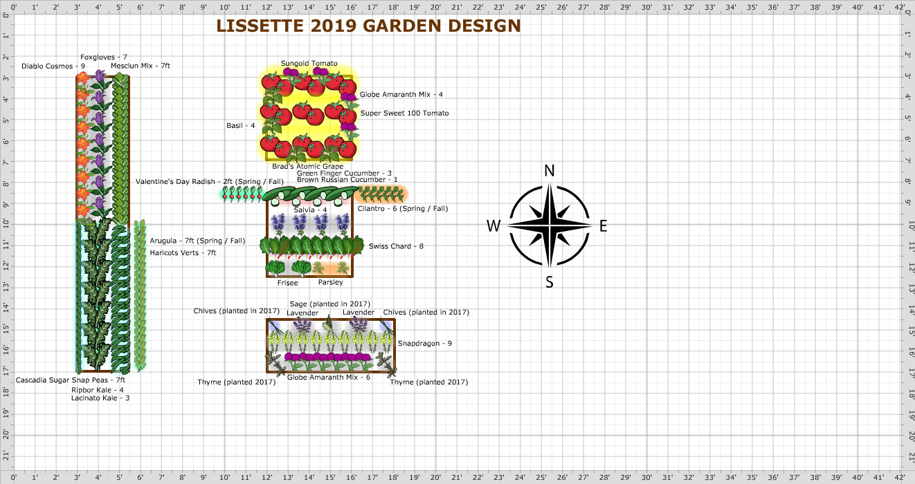 Garden Plan - 2019: Lissette